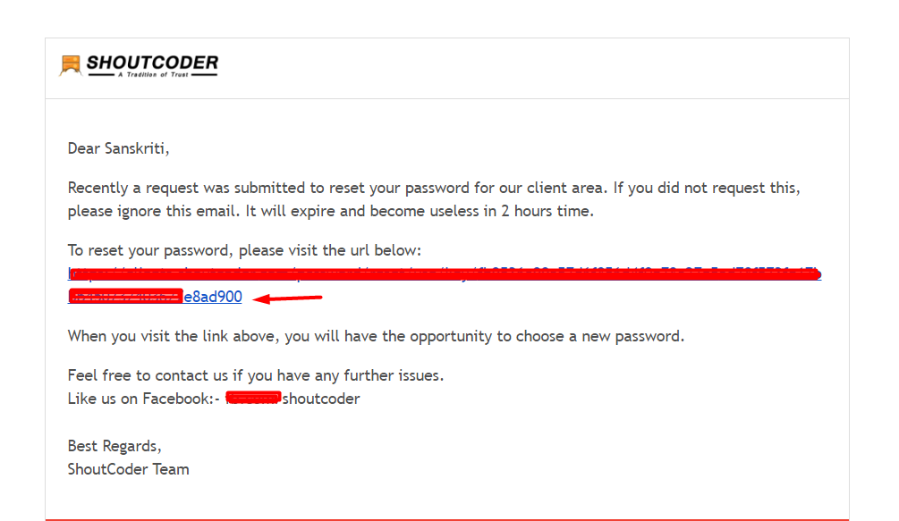 How To Reset Your Password Of Client Area Shoutcoder